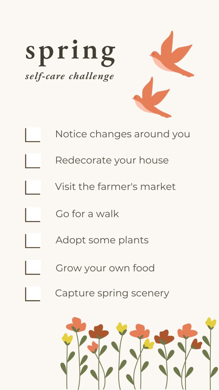 75 Spring Self-Care Ideas for Adults: Take the 2024 Challenge