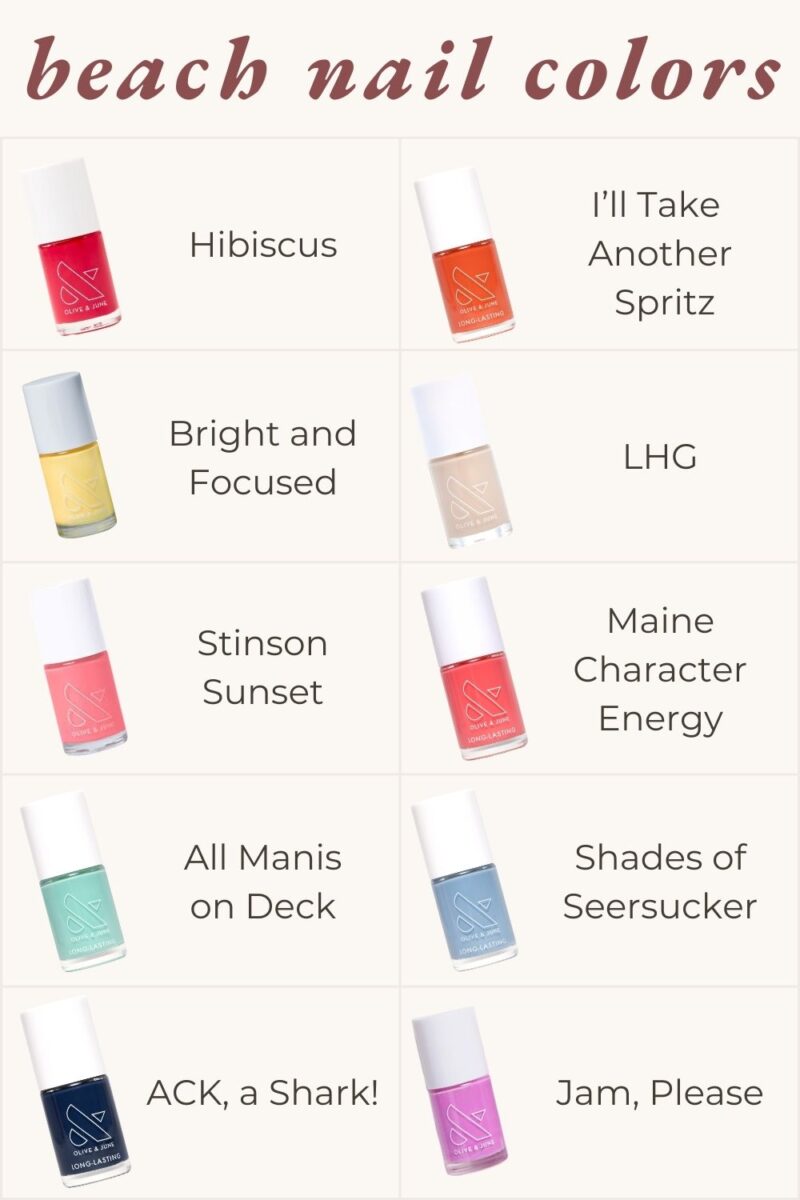 Top 10 Best Beach Nail Colors for Vacation