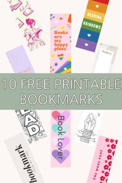 10 Cute Free Printable Bookmarks for Adults to Color and Enjoy