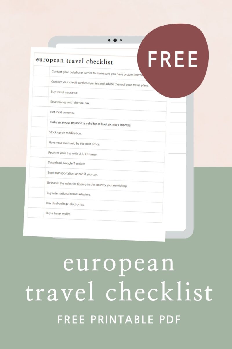 Top 15 Tips for Traveling to Europe for the First Time