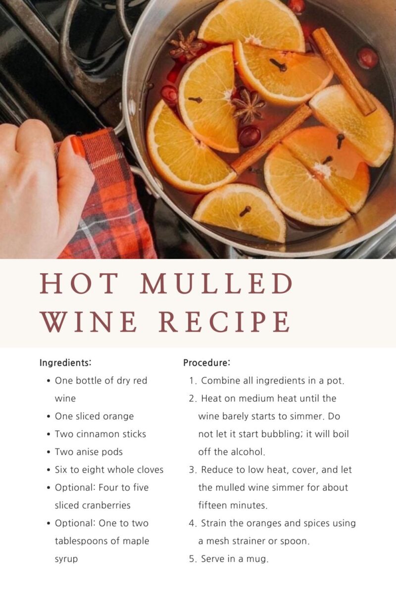 Easy Hot Spiced Red Mulled Wine Recipe For the Stovetop
