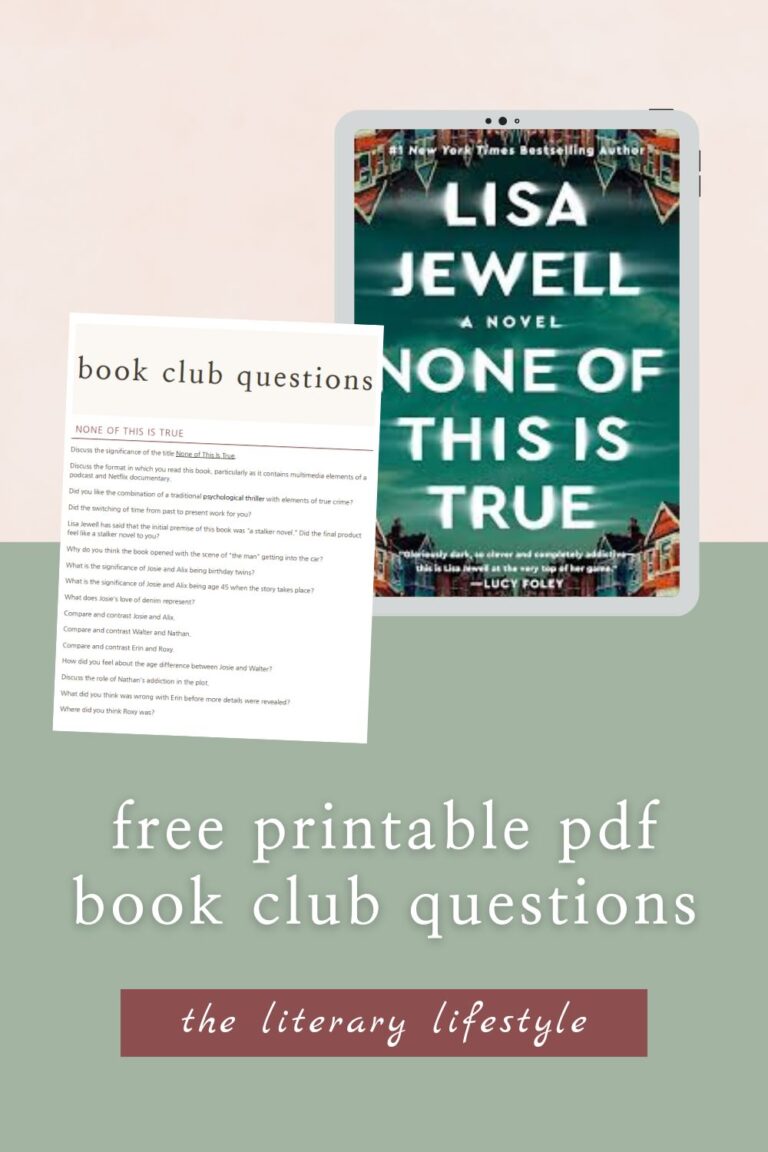 25 None of This Is True Book Club Questions (+ PDF)