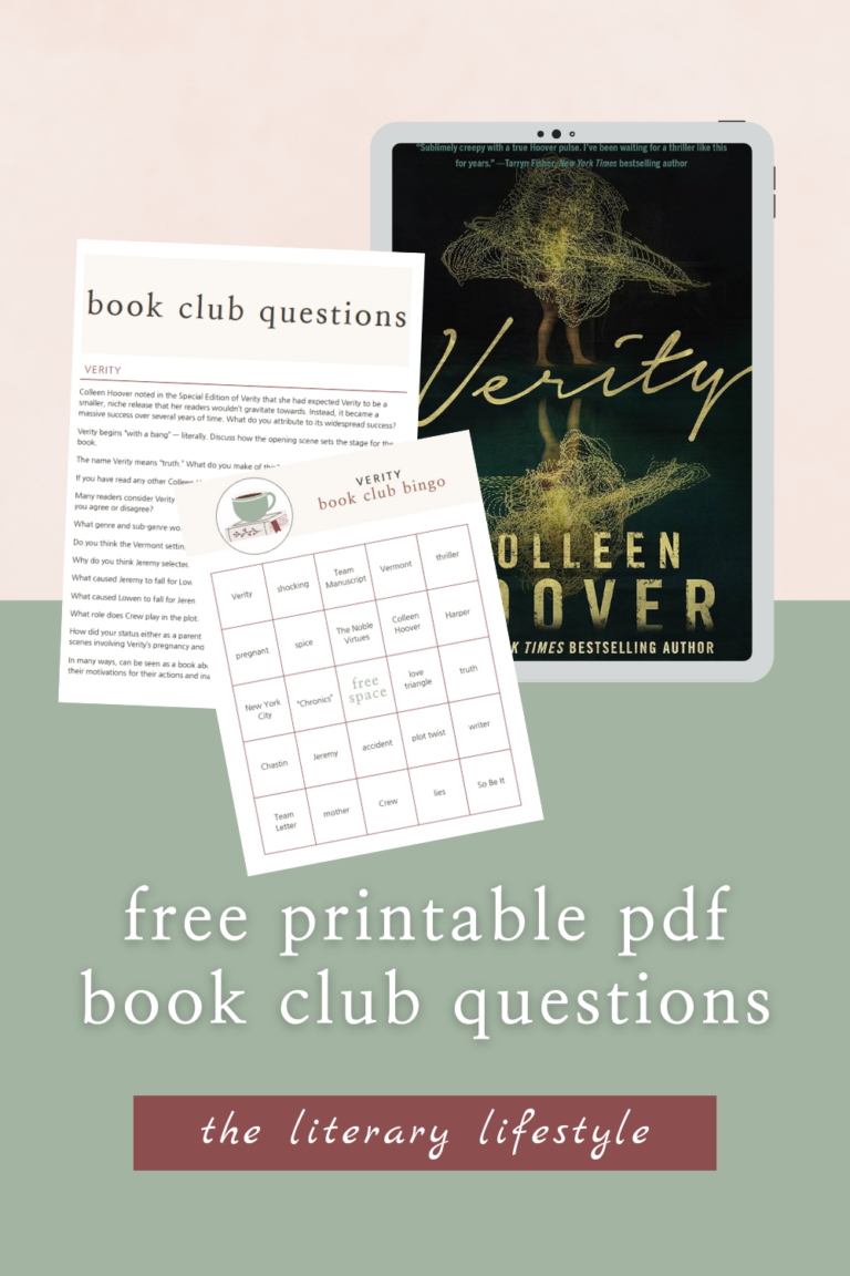 30 Verity Book Club Questions and Ideas (+ PDF)